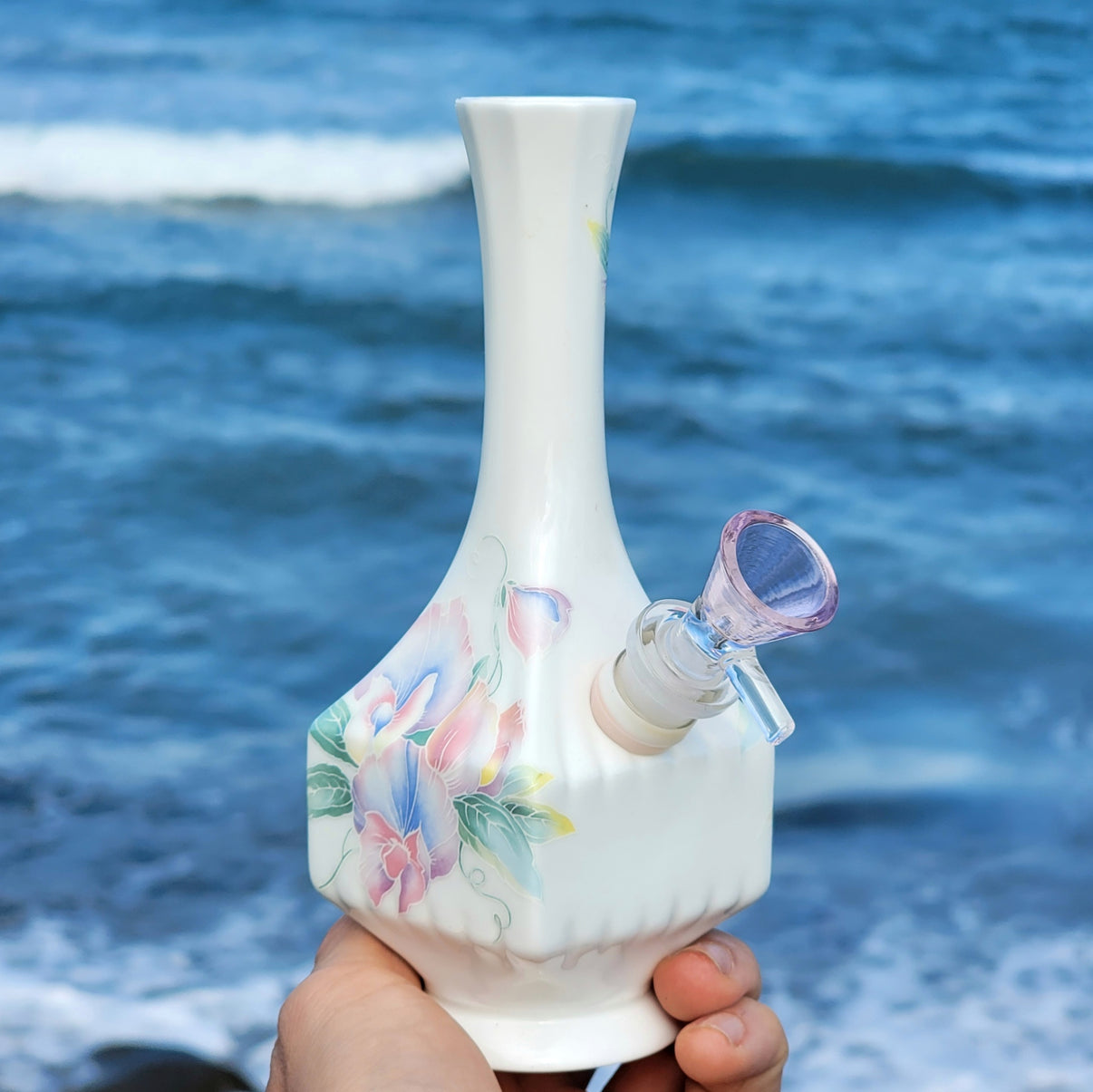 Vintage Ceramic Vase Bong “Orchid” – Bongs In Paradise